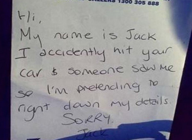 10 Funny Windshield Notes